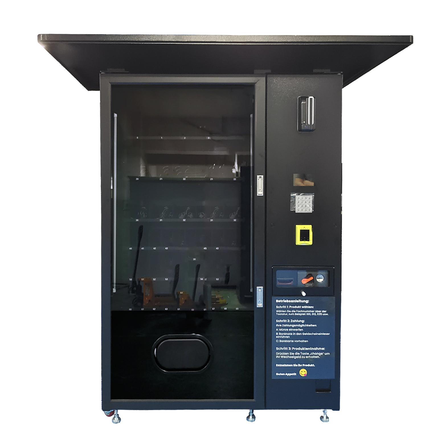 Outdoor Vending Machine with Shelter for Snacks Drinks